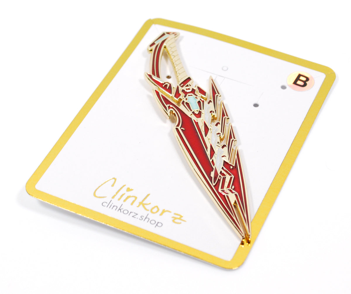 B Grade XC2 Pyra Aegis Blade in Enamel and Metal (updated var) – Clinkorz