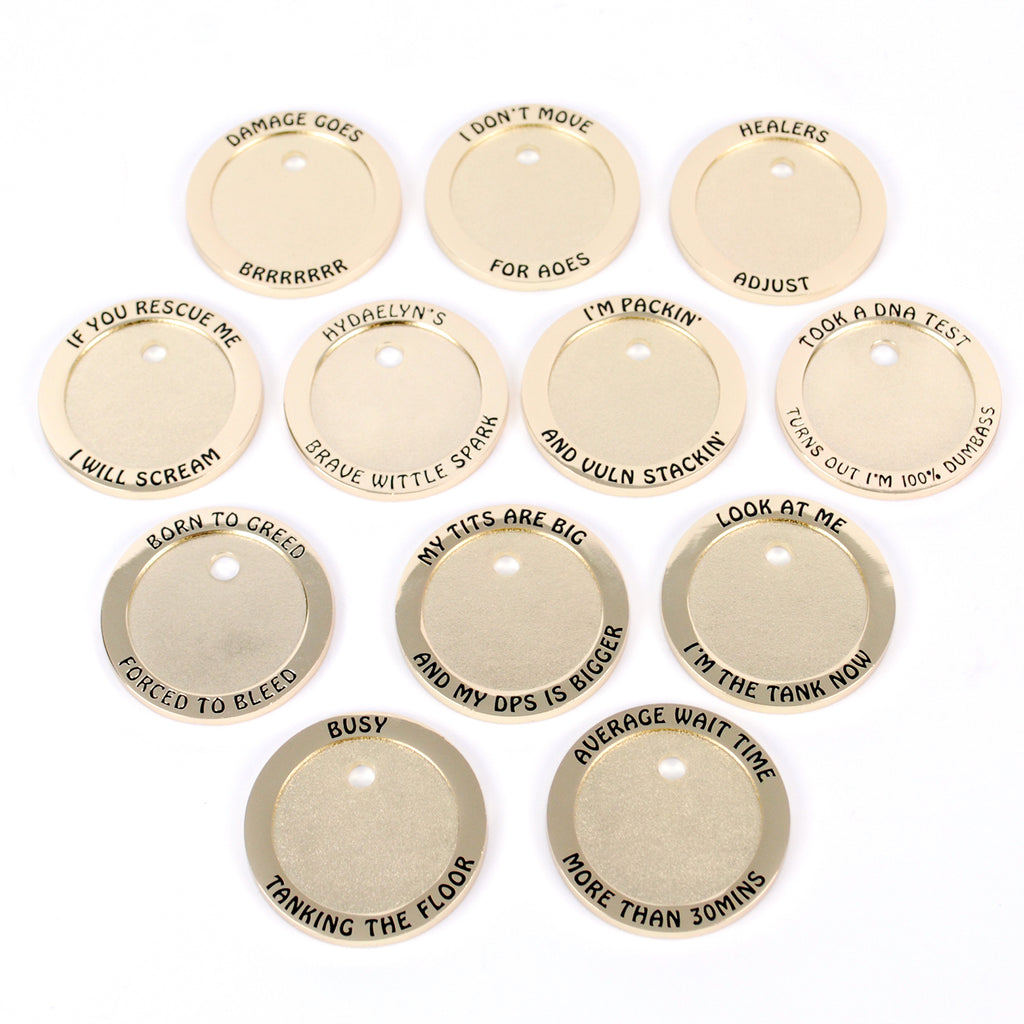 Ranged DPS Meme Metal Pin Badge – Clinkorz
