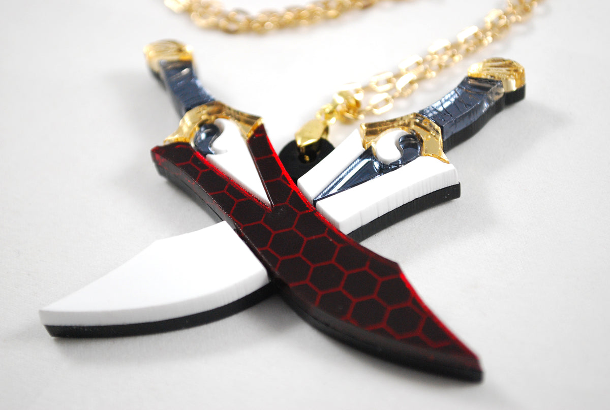 Fate Kanshou and Bakuya Archer Swords Acrylic Necklace or Keychain ...