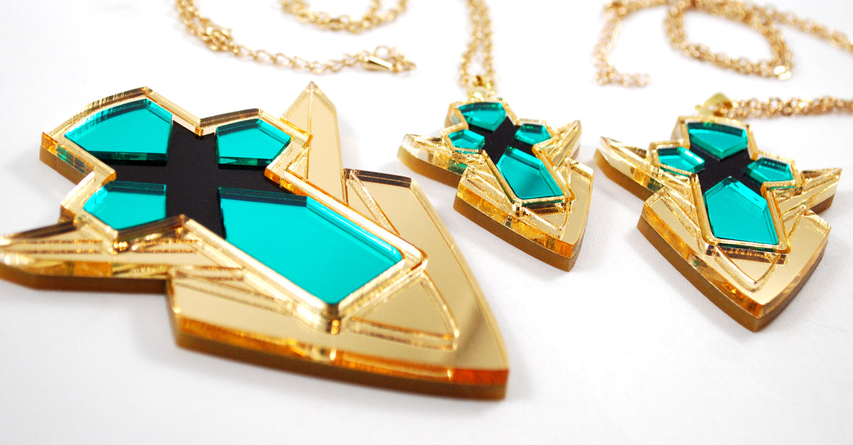 Mythra Core Crystal Acrylic Necklace Keychain or Magnet – Clinkorz