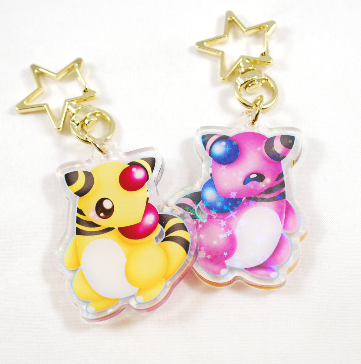 Ampharos Chibi Fanart Keychain – Clinkorz