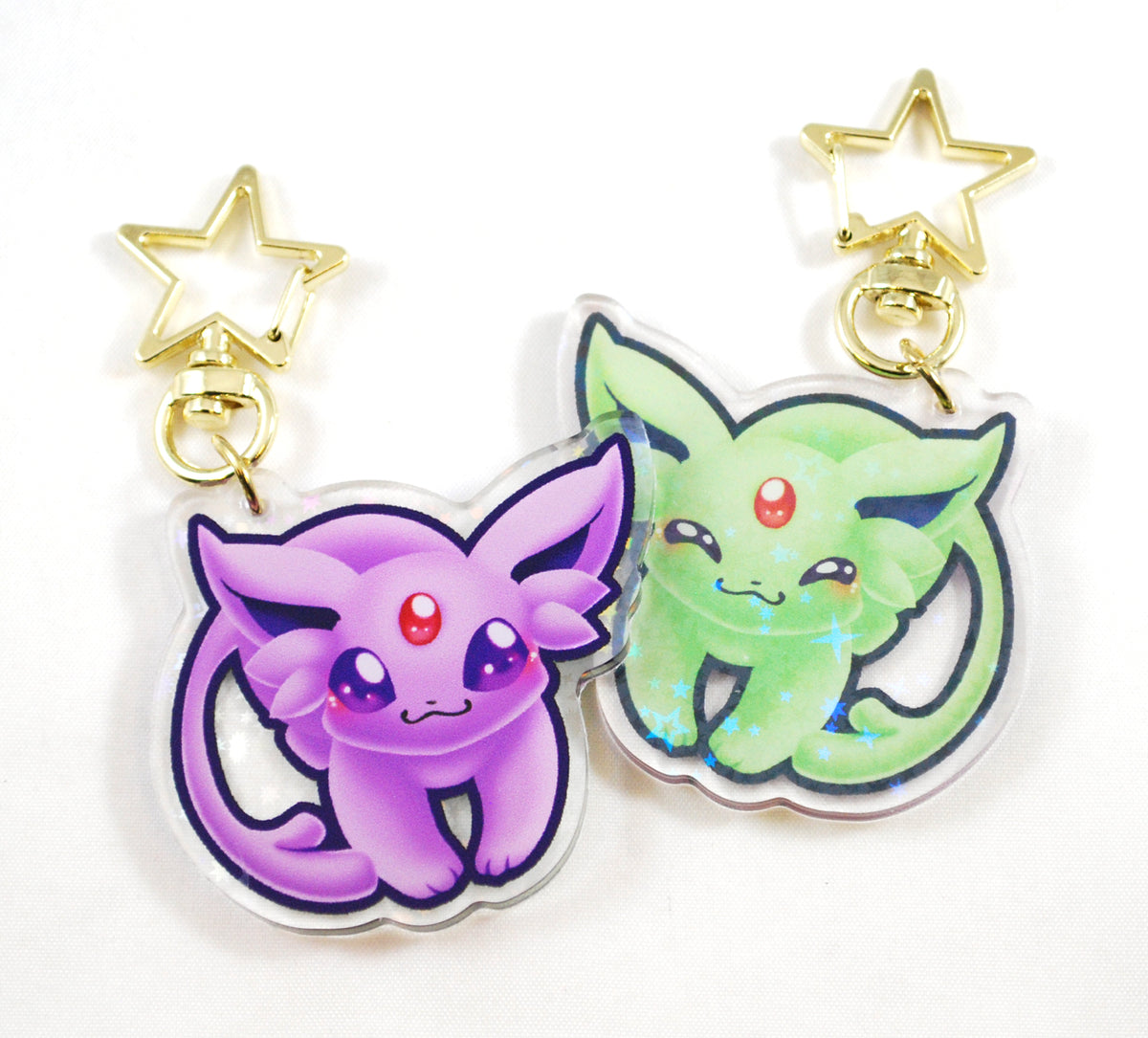 Espeon Chibi Fanart Keychain – Clinkorz