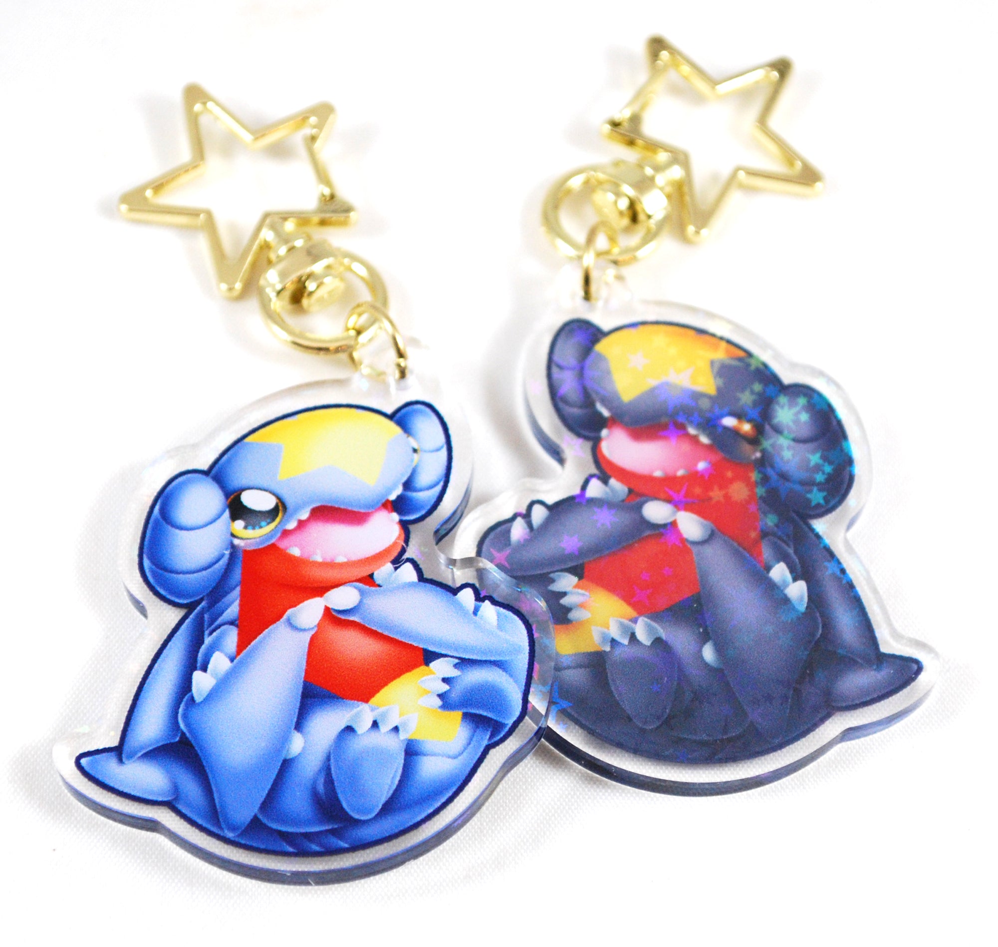 Garchomp Chibi Fanart Keychain – Clinkorz