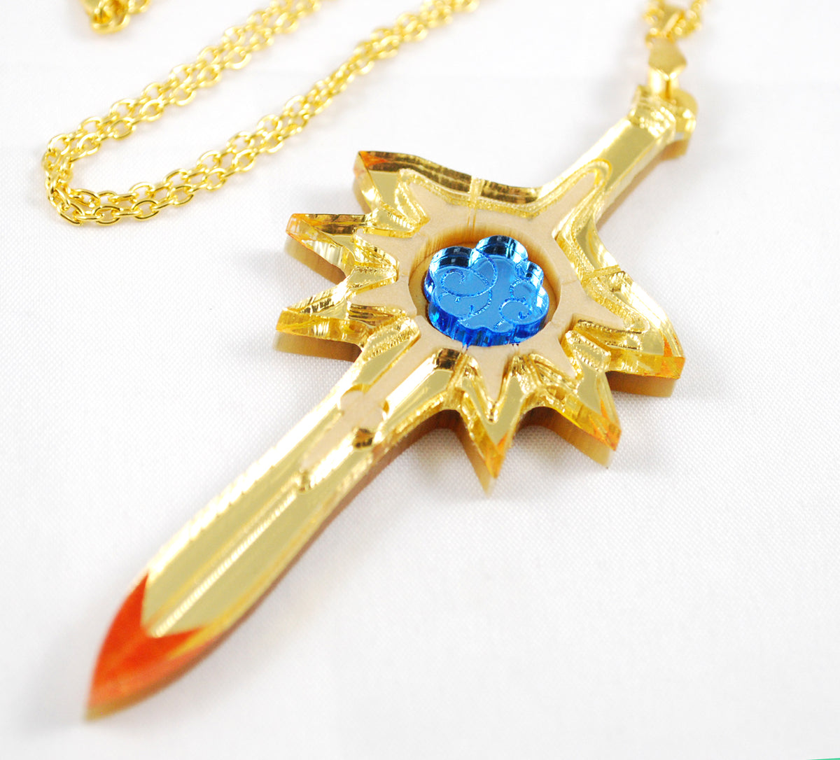 Okami Thunder Edge Handmade Acrylic Necklace – Clinkorz