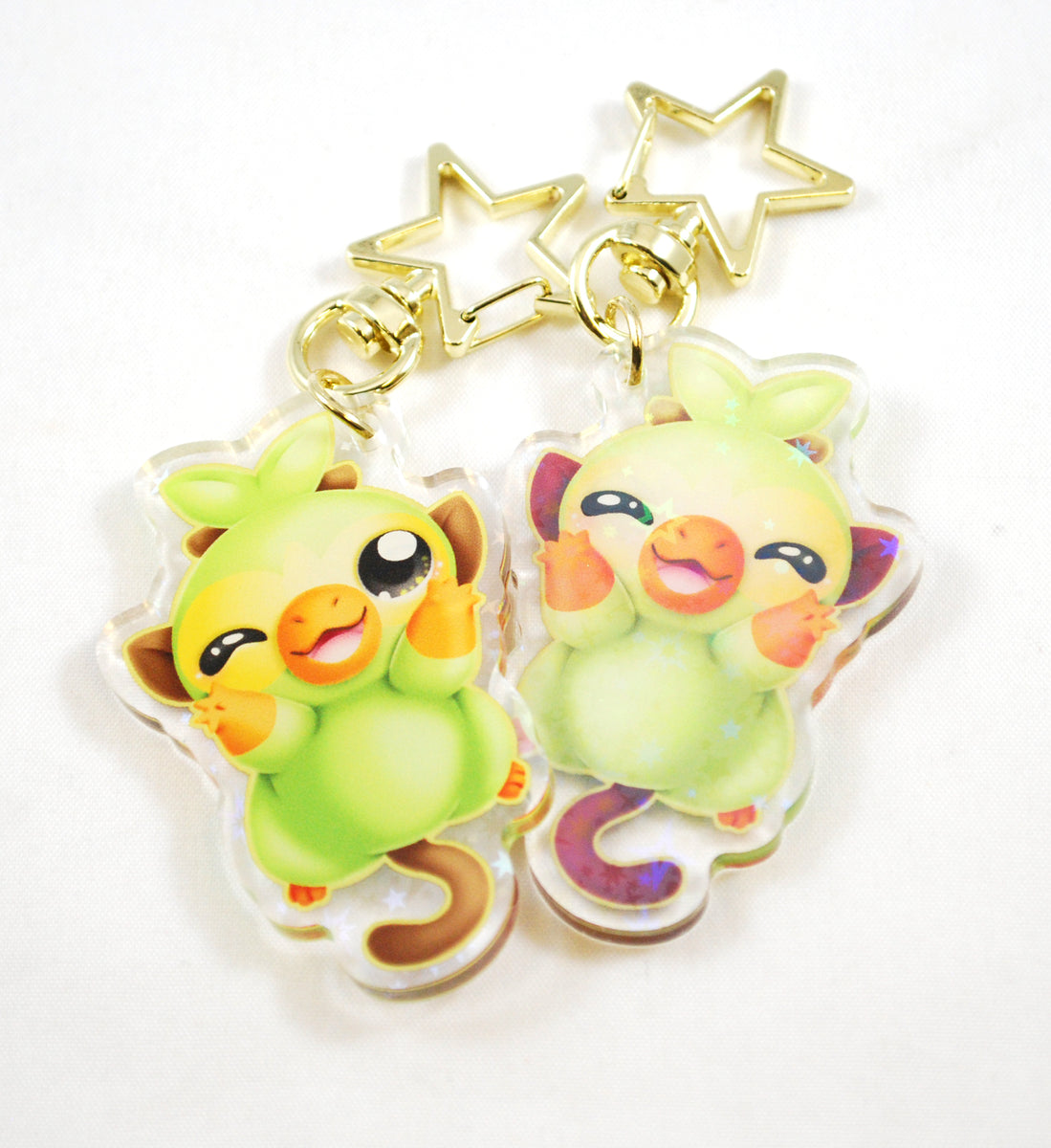 Grookey Chibi Fanart Keychain – Clinkorz