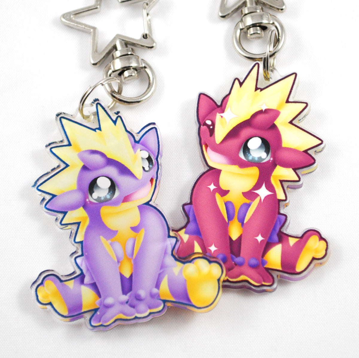 Toxtricity Amped Version Chibi Fanart Keychain – Clinkorz