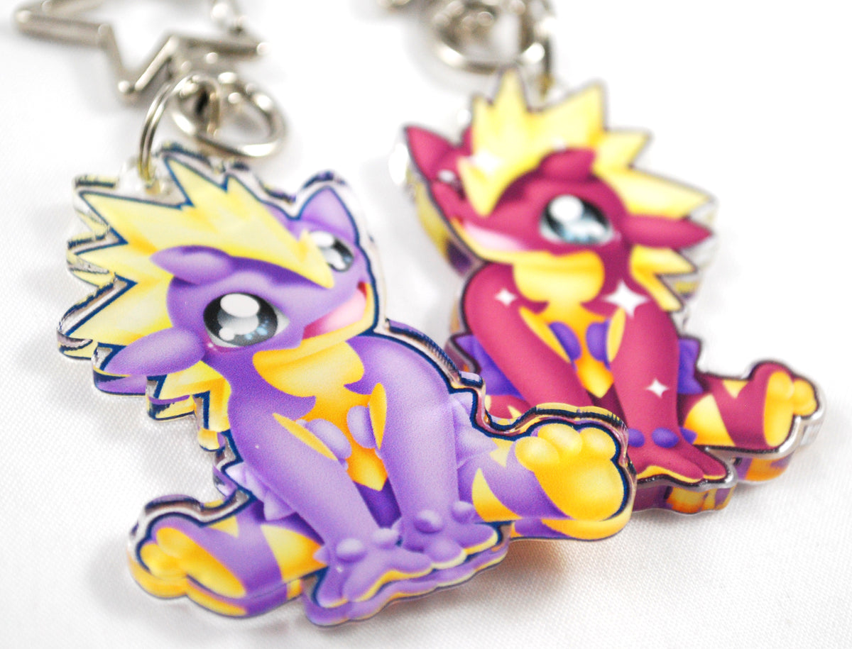 Toxtricity Amped Version Chibi Fanart Keychain – Clinkorz