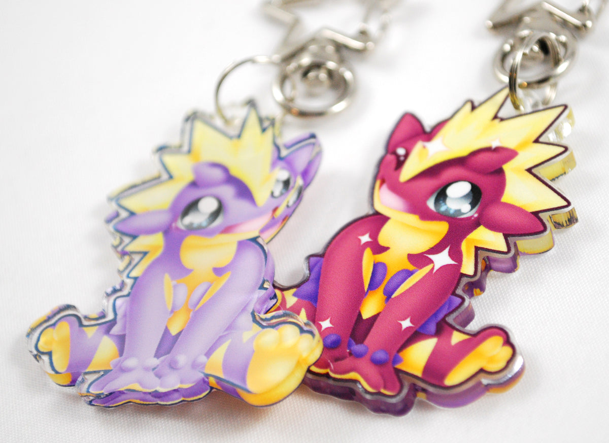 Toxtricity Amped Version Chibi Fanart Keychain – Clinkorz