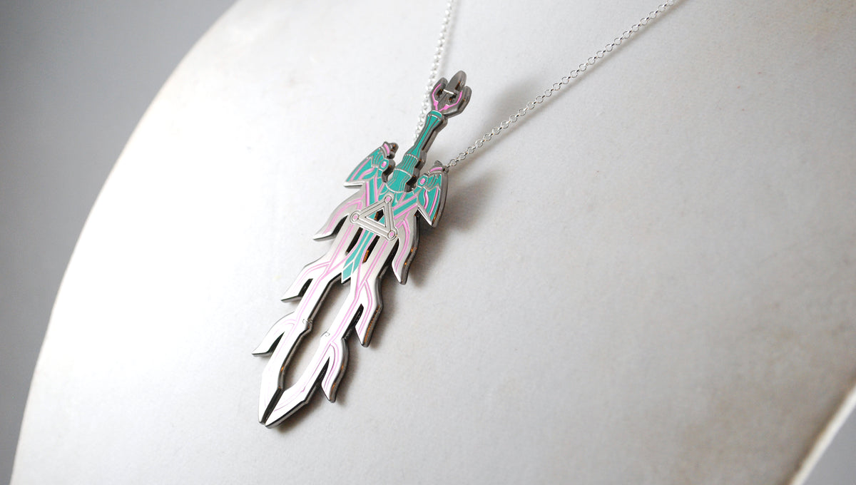 Meyneth's Monado as a Metal Enamel Pin Necklace or Keychain – Clinkorz