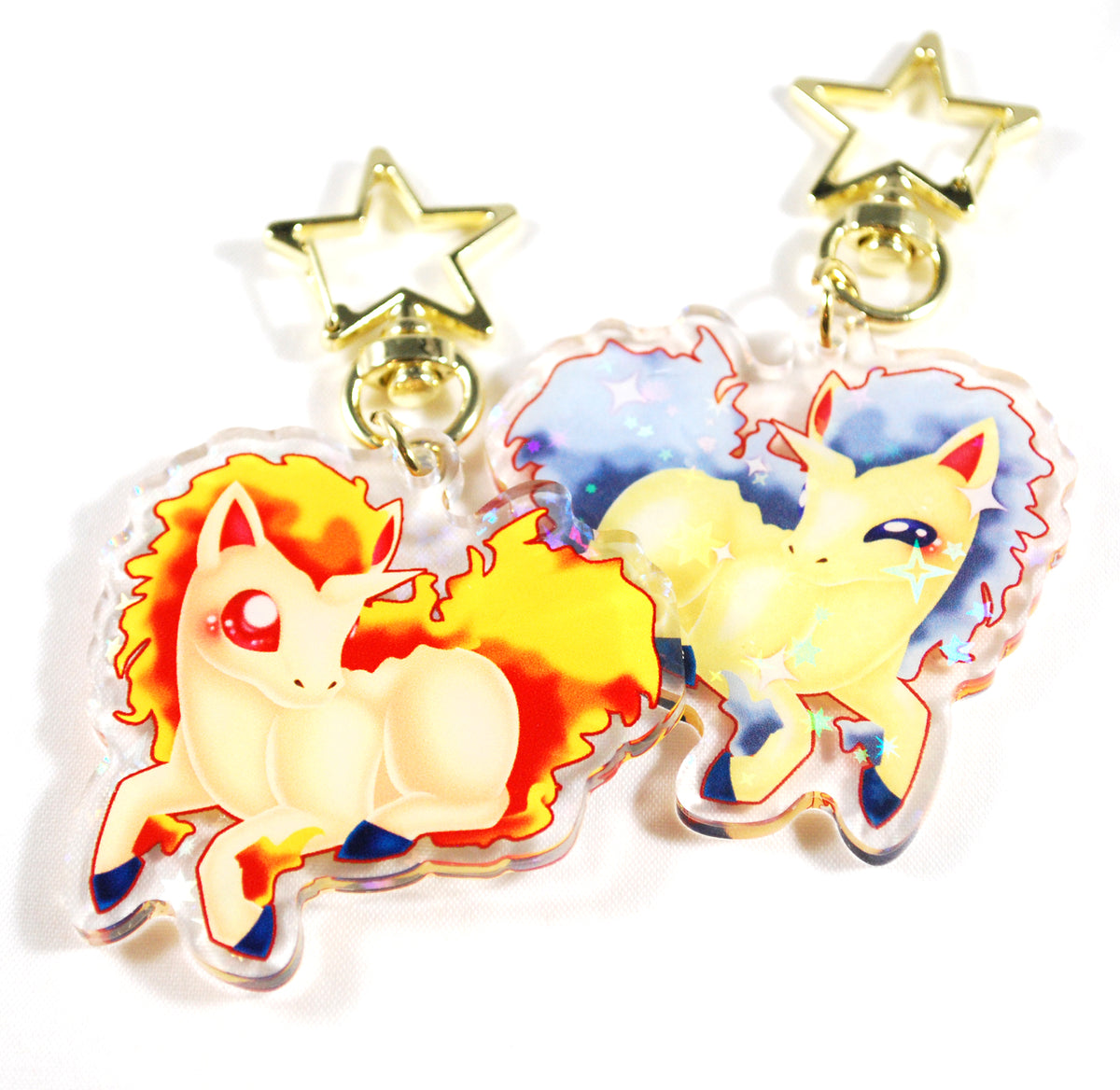 Rapidash Chibi Fanart Keychain – Clinkorz